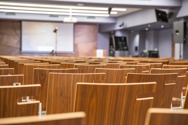 Interior of an Empty Hall for Conferences and Presentations Stock Photo ...