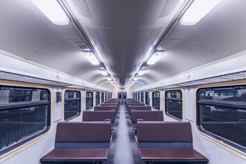 Train Automatic Door. Interior of a Modern Train Stock Image - Image of ...
