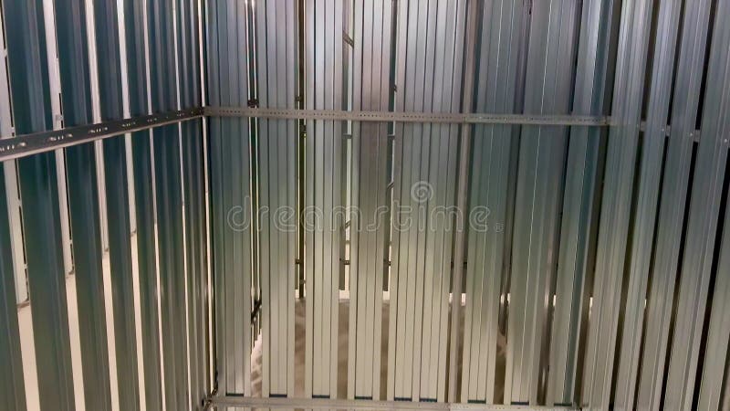 The Interior of an Empty Metal Storage Container Designed for Various ...