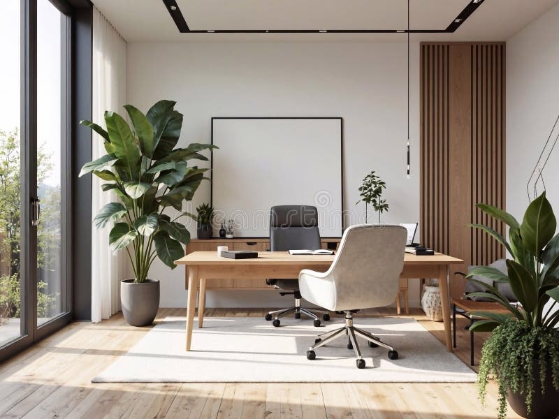 Interior of an Empty Modern Office. Business Workplace Stock ...