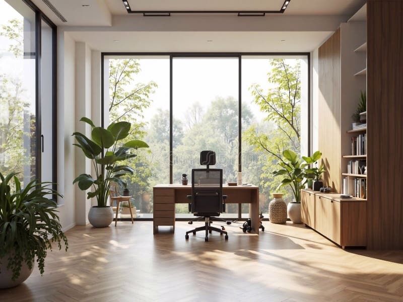 Interior of an Empty Modern Office. Business Workplace Stock ...