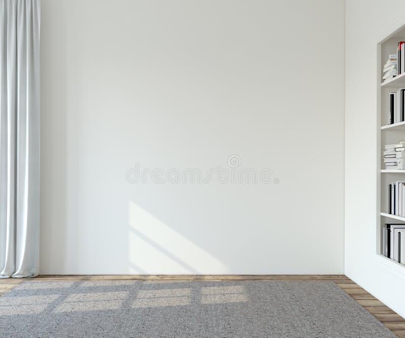 Interior. Empty Room. 3d Render Stock Illustration - Illustration of ...