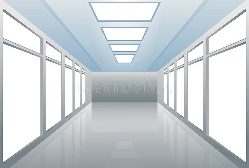 Interior Empty Room Design Isolated - 3d Illustration. Stock ...