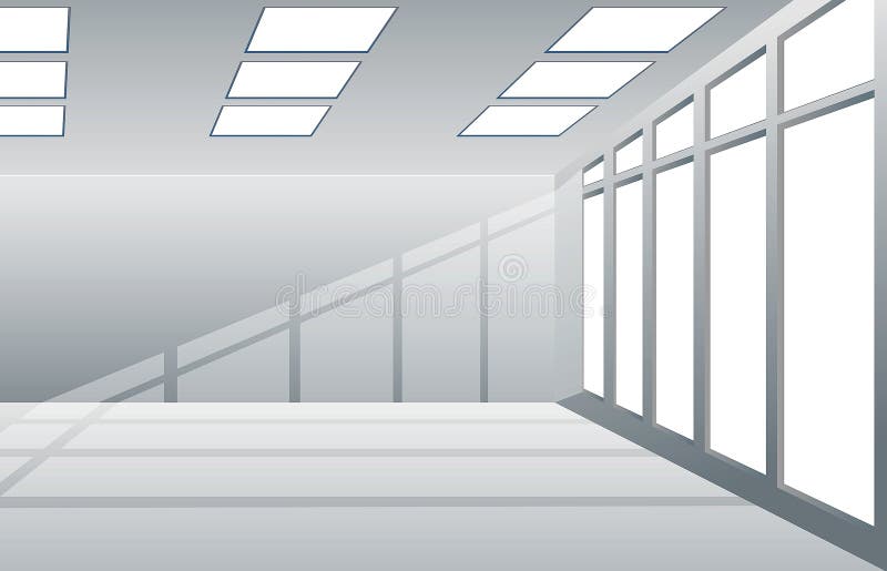 Interior Empty Room Design Isolated - 3d Illustration. Stock ...