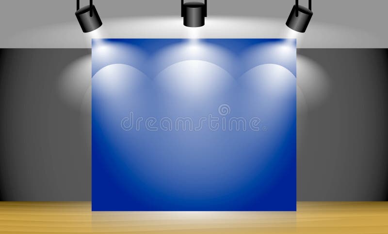 Interior Empty Room Design Isolated - 3d Illustration. Stock ...