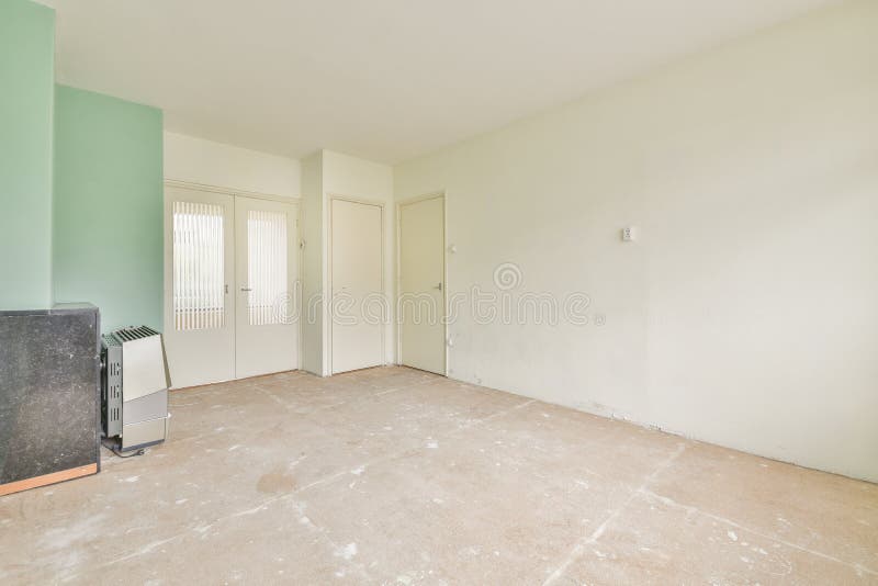 Interior of an empty room stock image. Image of colored - 241533013