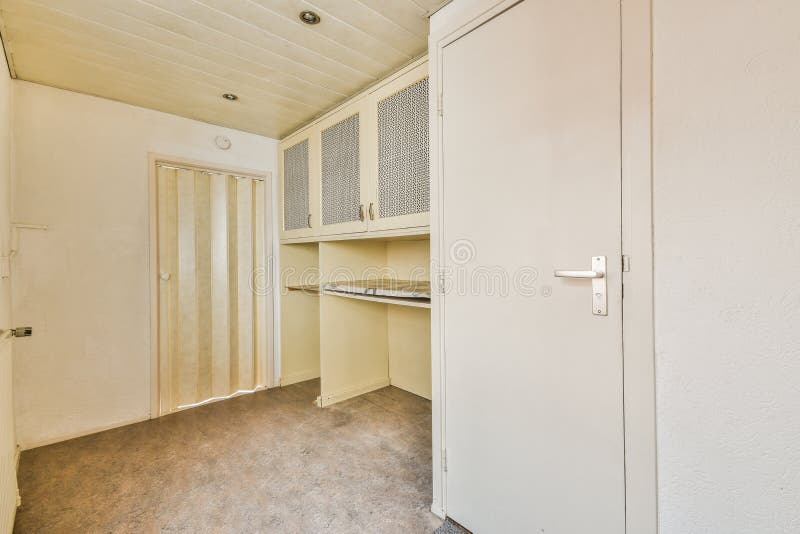 Interior of Empty Room with Windows Stock Photo - Image of design ...