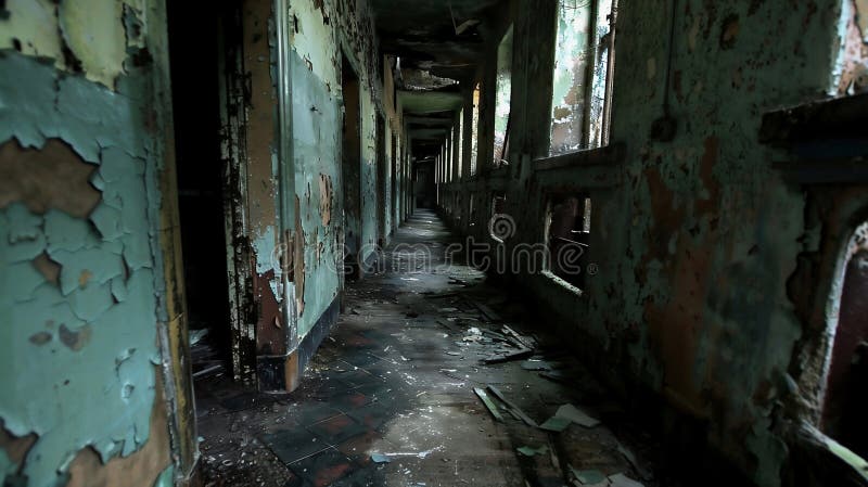 Interior of Empty School Full Hallways Stock Photo - Image of luxury ...