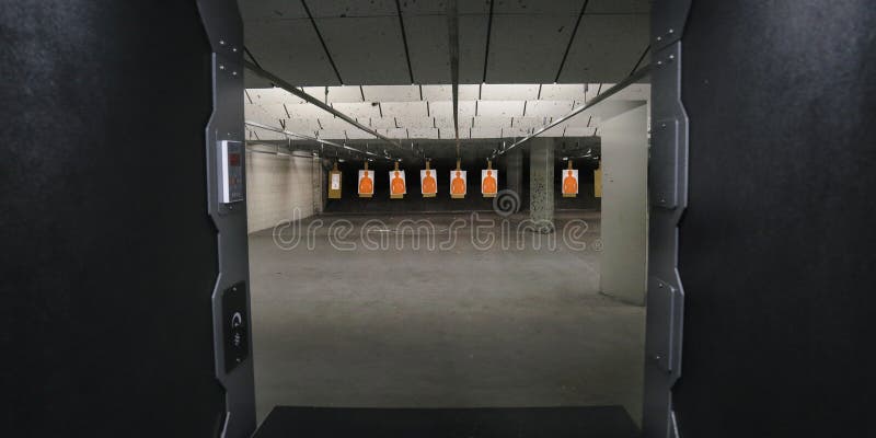 Targets at a Shooting Range Set Up in a Desolate Outdoor Area ...