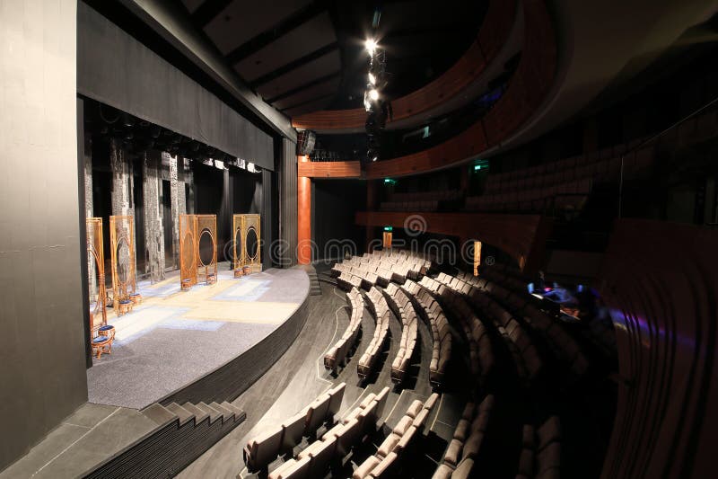 Interior of an Empty Small Hall with a Stage with Editorial Image ...