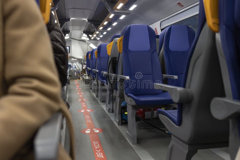 Interior of an Empty Train Compartment Stock Image - Image of empty ...