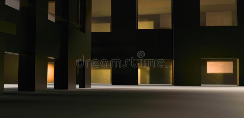 Interior of Empty Underground Room of Concrete and Metal Structures ...