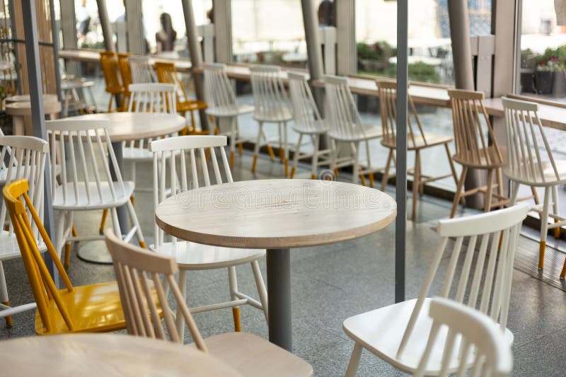 Interior of a Empty Restaurant. Lobby Bar in Design Hotel Hall Stock ...
