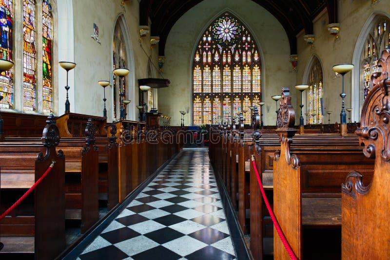 The Interior of an English Chapel Editorial Stock Photo - Image of ...