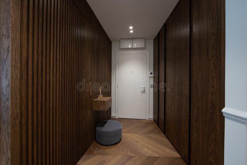 Interior of a Entrance Corridor in a Luxury Apartment Stock Photo ...
