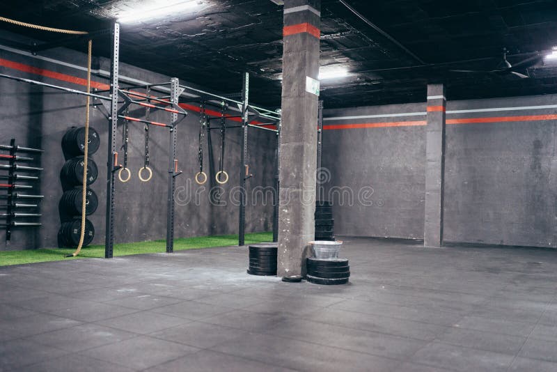 Interior of an Equipped Crossfit Room Stock Photo - Image of athlete ...