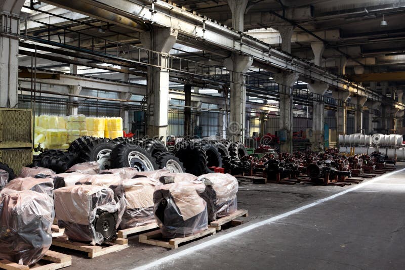 Interior of a factory stock image. Image of logistic - 24408809