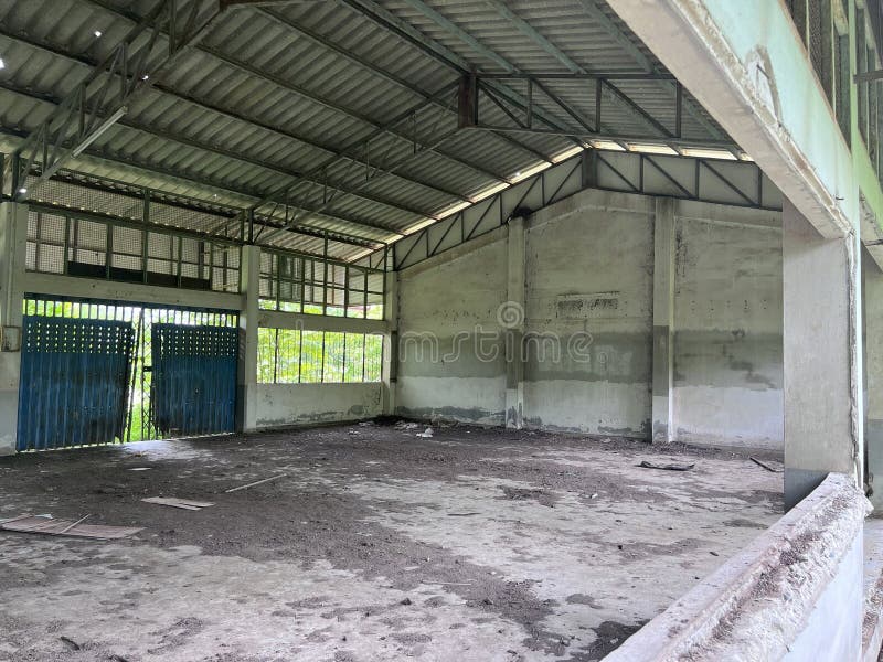 Interior of a factory stock image. Image of window, ancient - 287105159