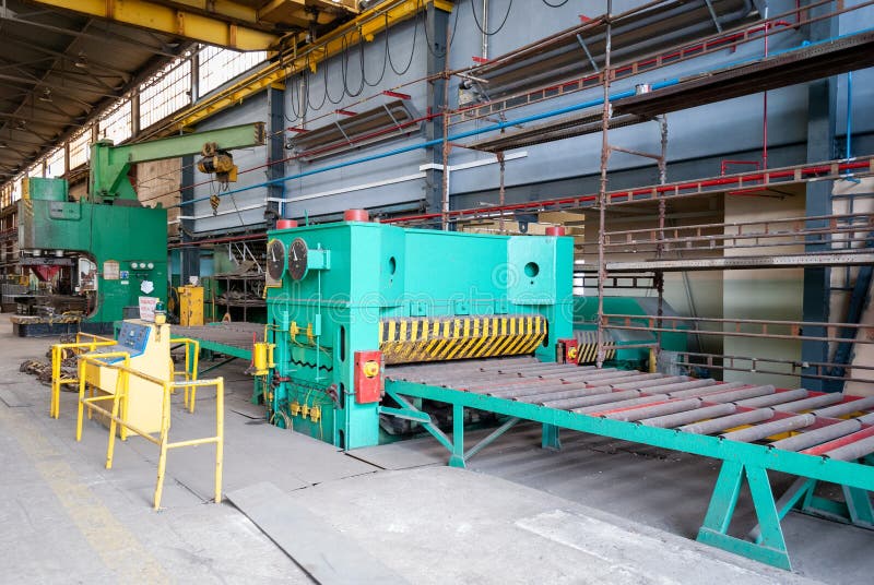 Interior of a Factory Hall with Metalworking Machines Stock Image ...