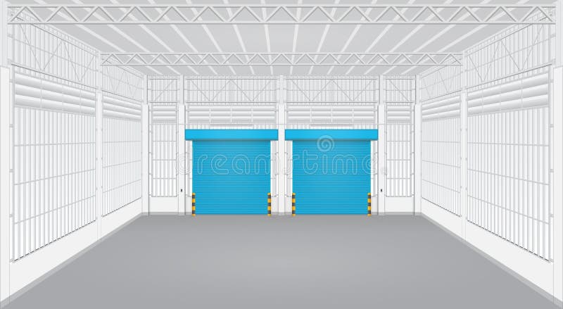Factory empty vector stock vector. Illustration of inside - 101907272