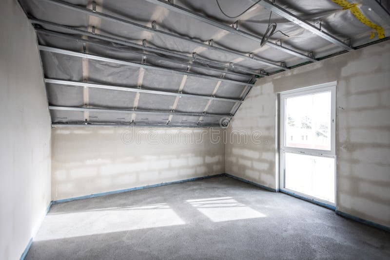 Interior of a Building Under Construction Stock Photo - Image of ...