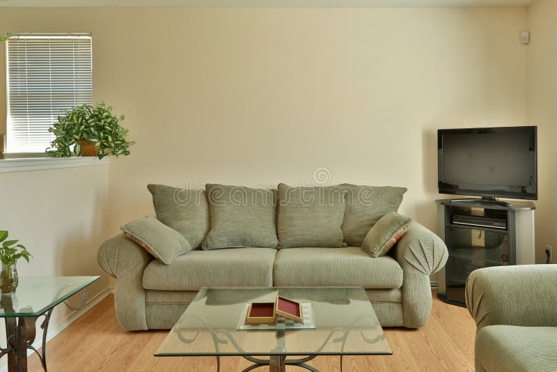 Interior of a Family Living Room Stock Image - Image of sofa ...