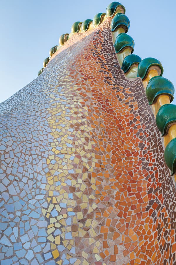 Interior of Famous Casa Batllo in Barcelona - Detail of Elements on the ...