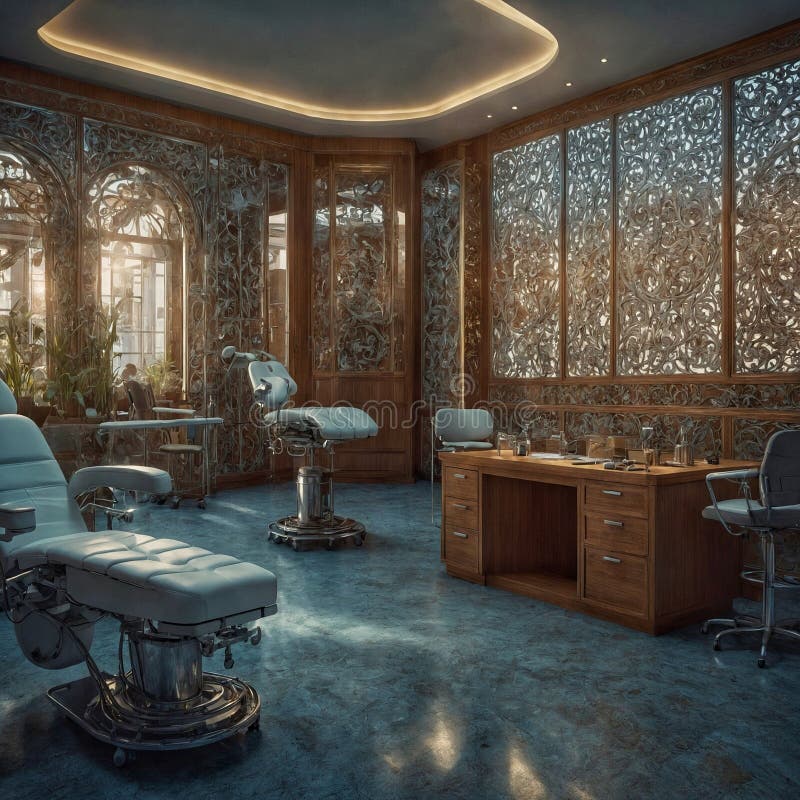 Interior of a Filigree Clinic Stock Image - Image of medicine, filigree ...