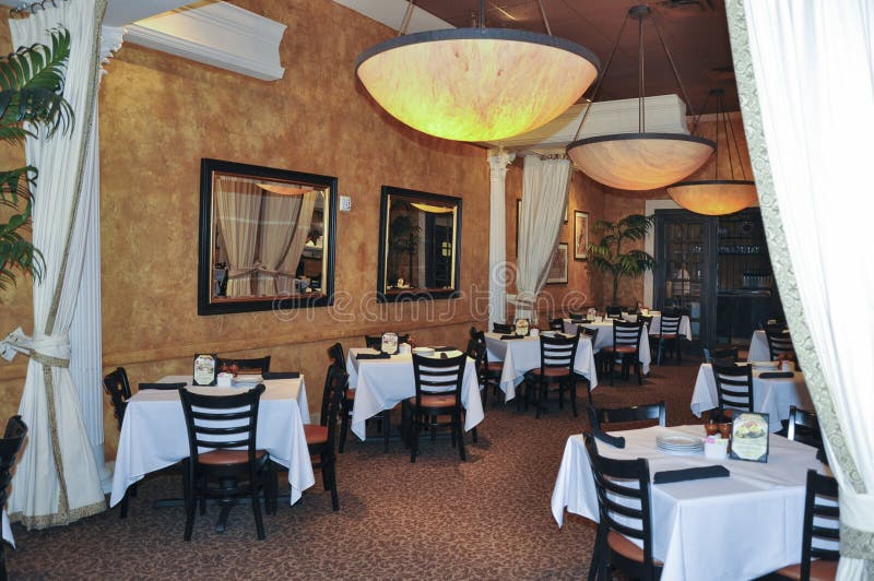 Interior of a Fine Dining Restaurant. Editorial Photography - Image of ...