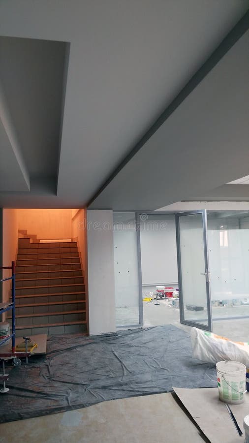 Interior Finishing Work stock photo. Image of inside - 81997196