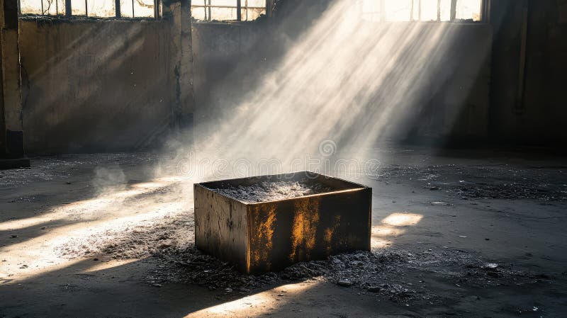 Interior fired box stock illustration. Illustration of desolation ...