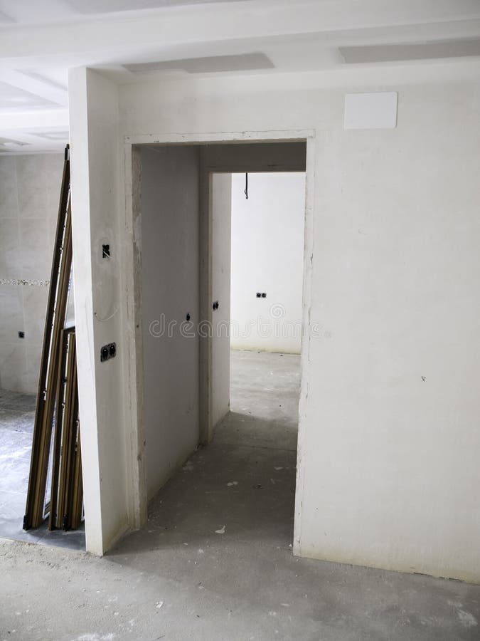 Interior Floor Under Construction Stock Photo - Image of background ...