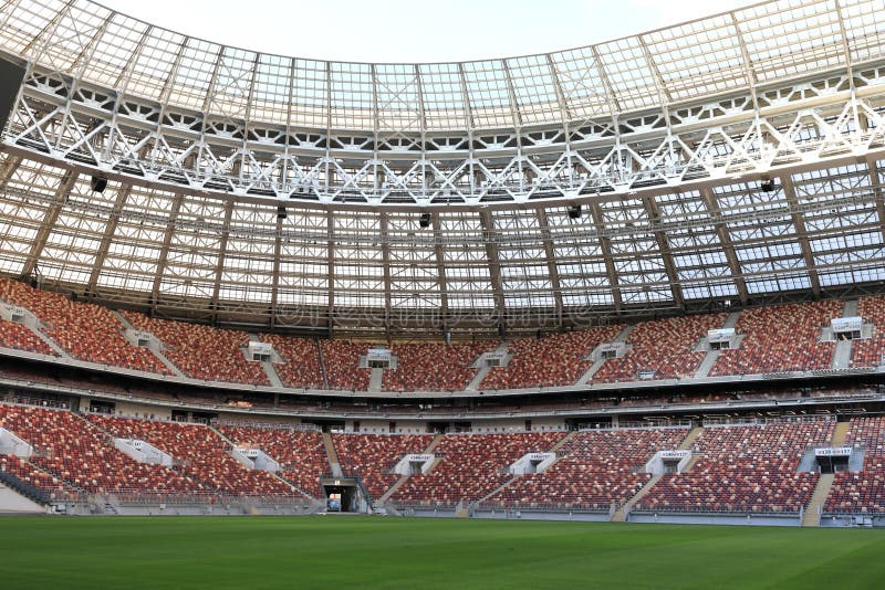 Interior of Football Stadium Stock Photo - Image of moscow, city: 226089180
