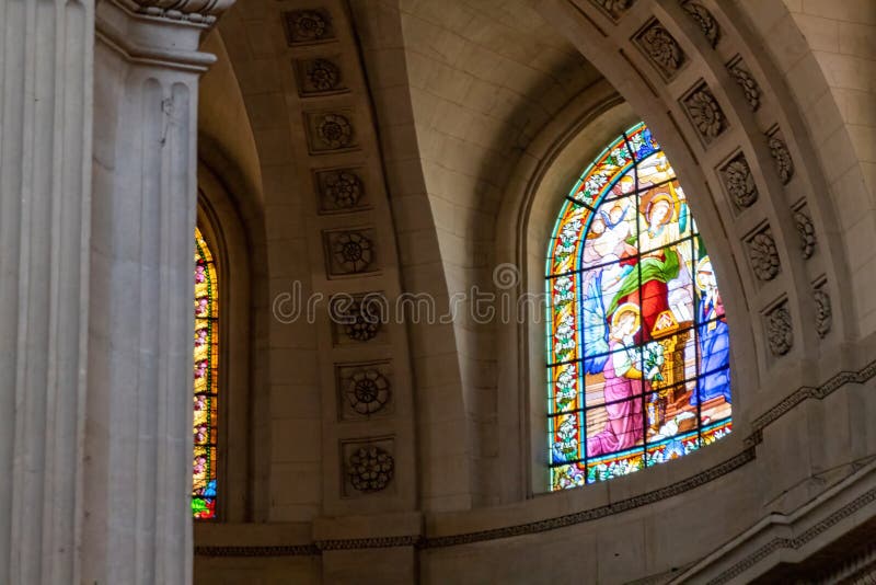 Interior of a French Church Editorial Stock Photo - Image of church ...