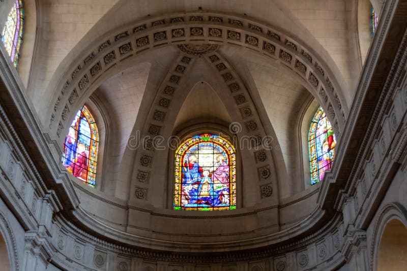 Interior of a French Church Stock Photo - Image of interior, culture ...