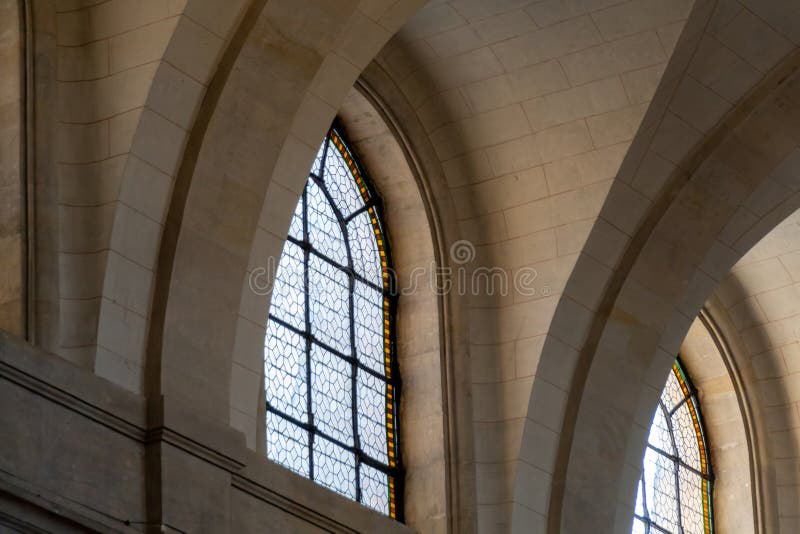 Interior of a French Church Stock Photo - Image of arch, castle: 249044496