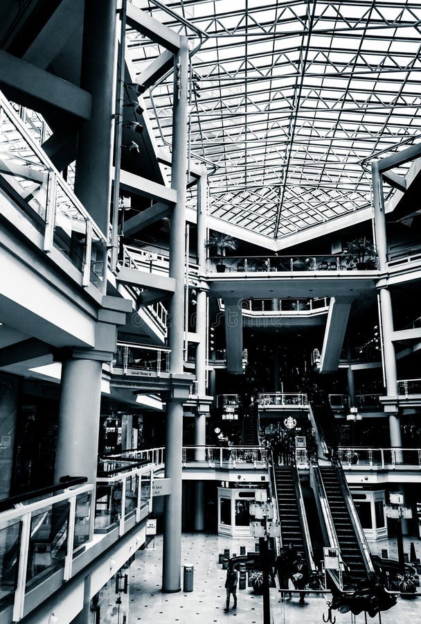 The Interior of the Gallery in the Inner Harbor of Baltimore, Ma ...