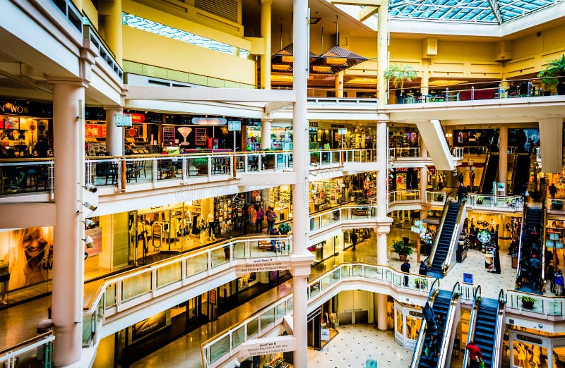 The Interior of the Gallery in the Inner Harbor of Baltimore, Ma ...