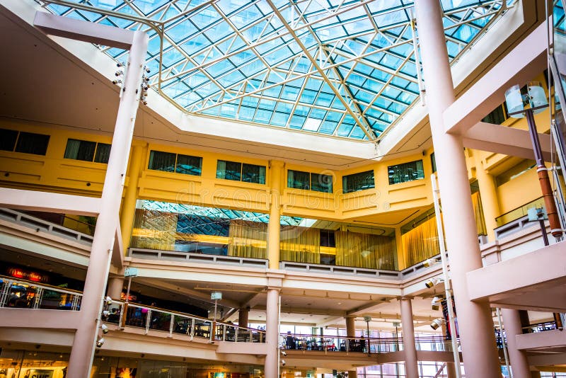 The Interior of the Gallery in the Inner Harbor of Baltimore, Ma ...