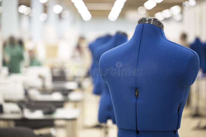 Interior of Garment Factory Shop. Tailoring Industry Stock Image ...
