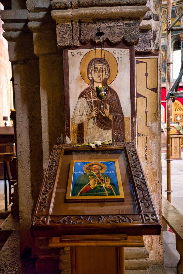 Interior of Gelati Monastery Near Kutaisi. Editorial Image - Image of ...