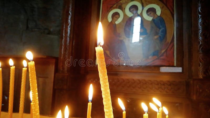 Interior of Georgian Orthodox Monastery in Mtskheta, Jvari Monastery ...