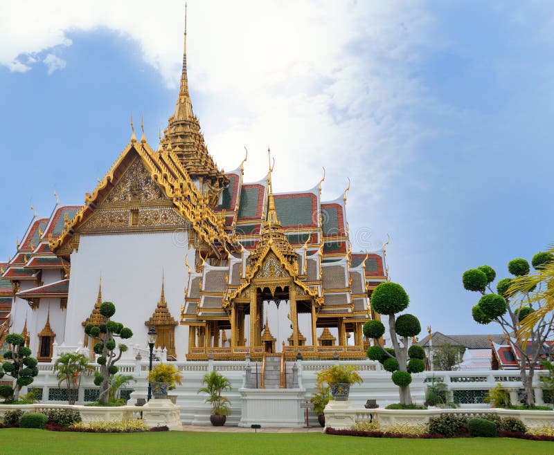 Interior of the Grand Palace in Bangkok. Stock Photo - Image of ...