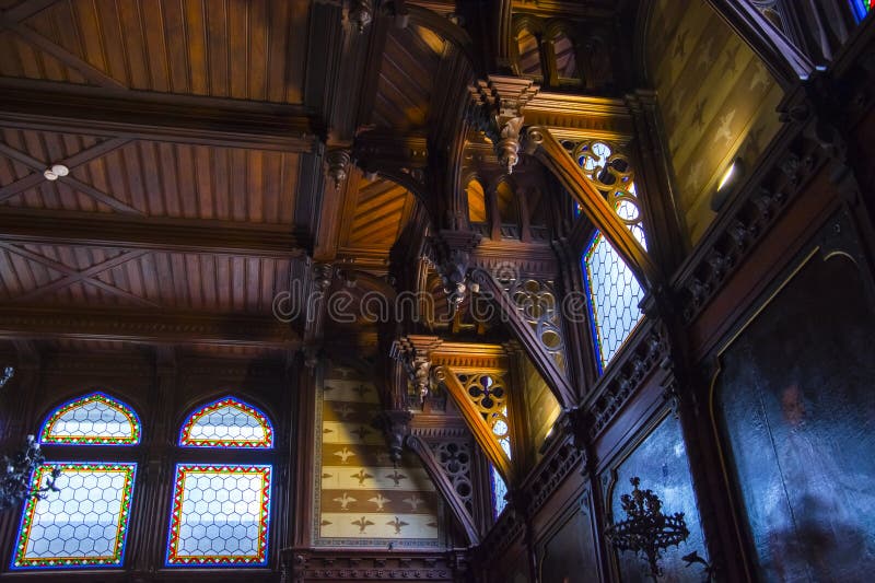 Interior in the Great Hall in the Nadasdy Castle Editorial Stock Image ...