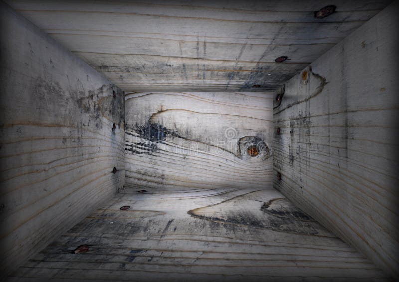 Interior of Grunge Wooden Box Stock Image - Image of pattern, interior ...