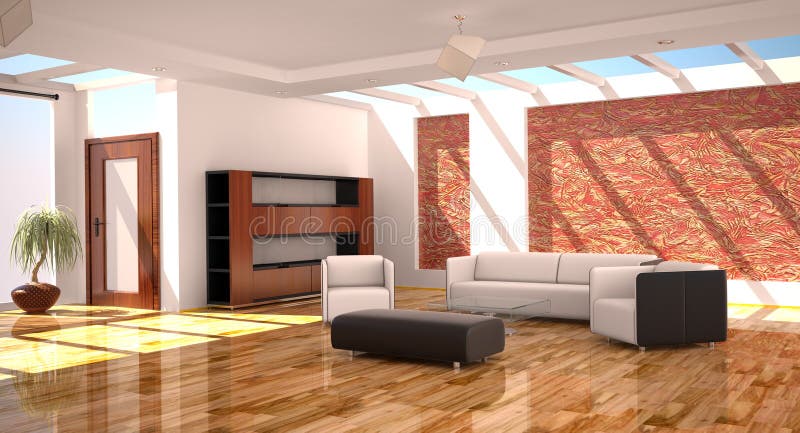 Interior hall stock illustration. Illustration of furniture - 17959754