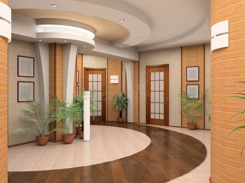 Interior of a hall stock image. Image of hall, residence - 2252565