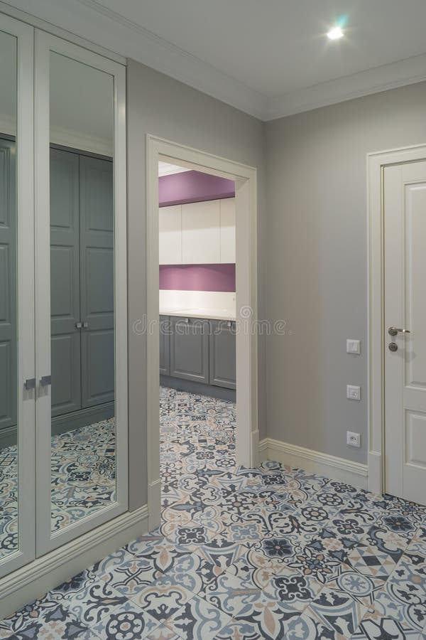 Simple Interior hallway stock photo. Image of indoor - 134203610