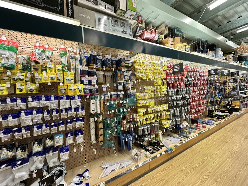 Interior of a Hardware Store Editorial Stock Photo - Image of bolts ...