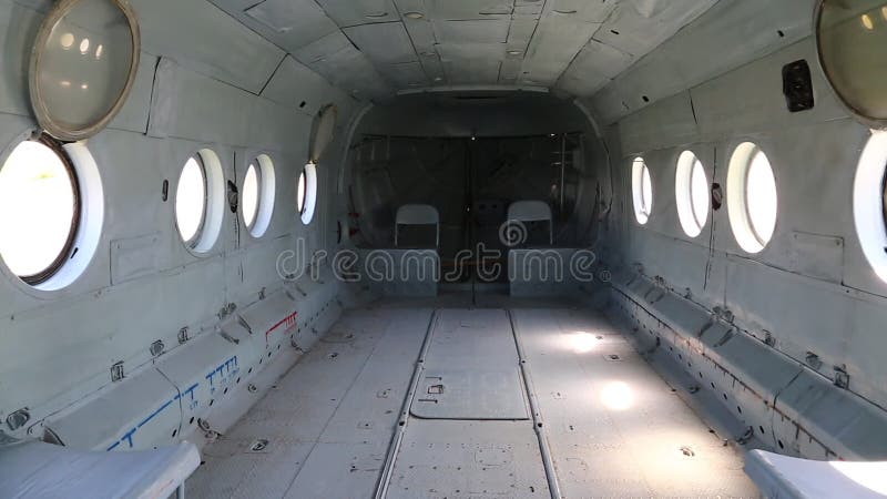 Interior of helicopter stock video. Video of airdrome - 348037881